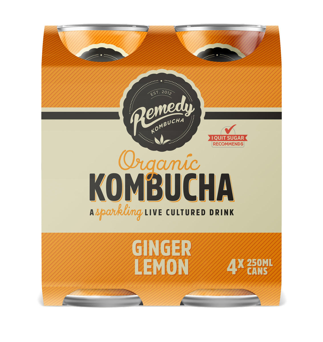 Remedy - kombucha can 4x250ml - Beverages | Oasis