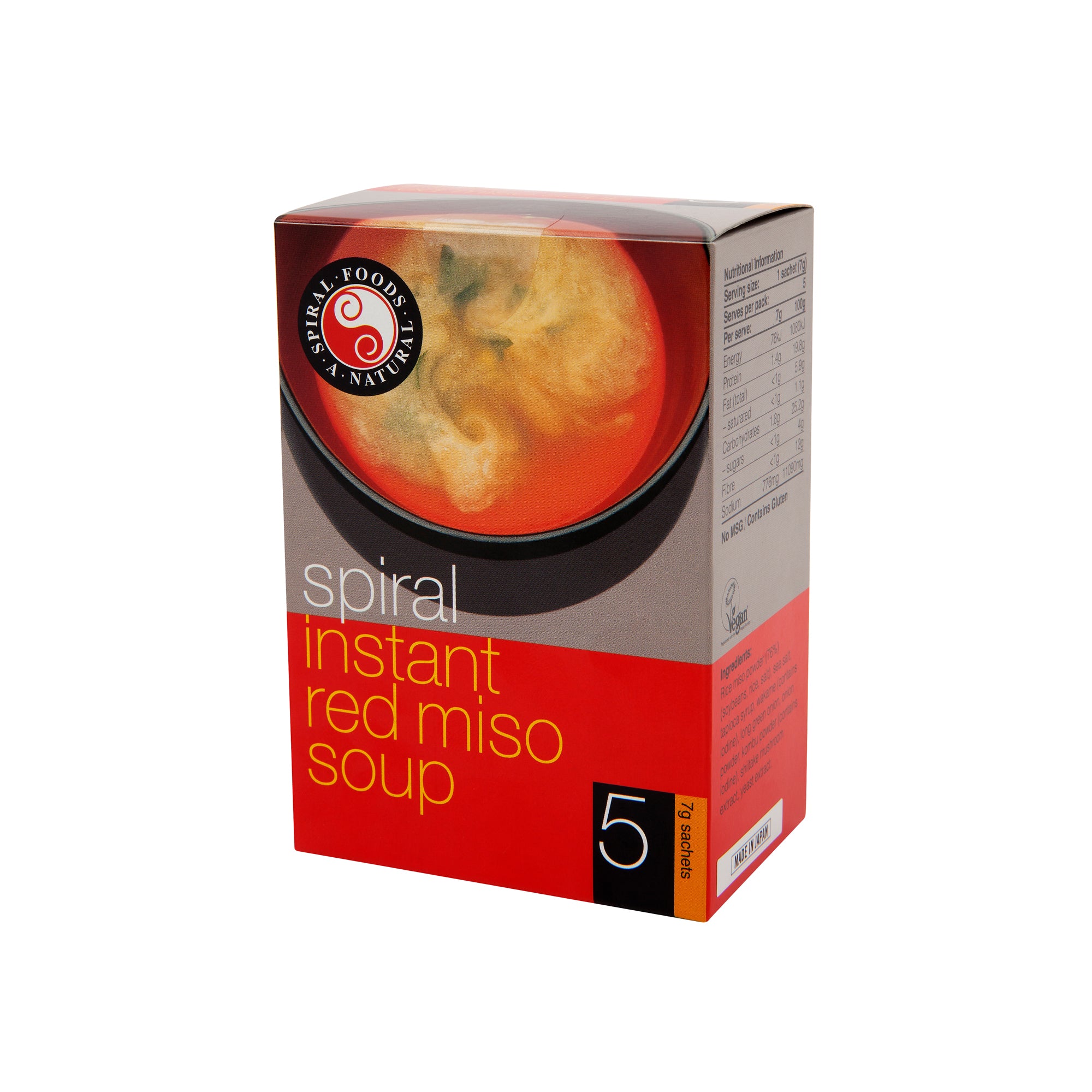 Spiral - instant red miso soup 5 x 7g sachets - Dry goods | Oasis