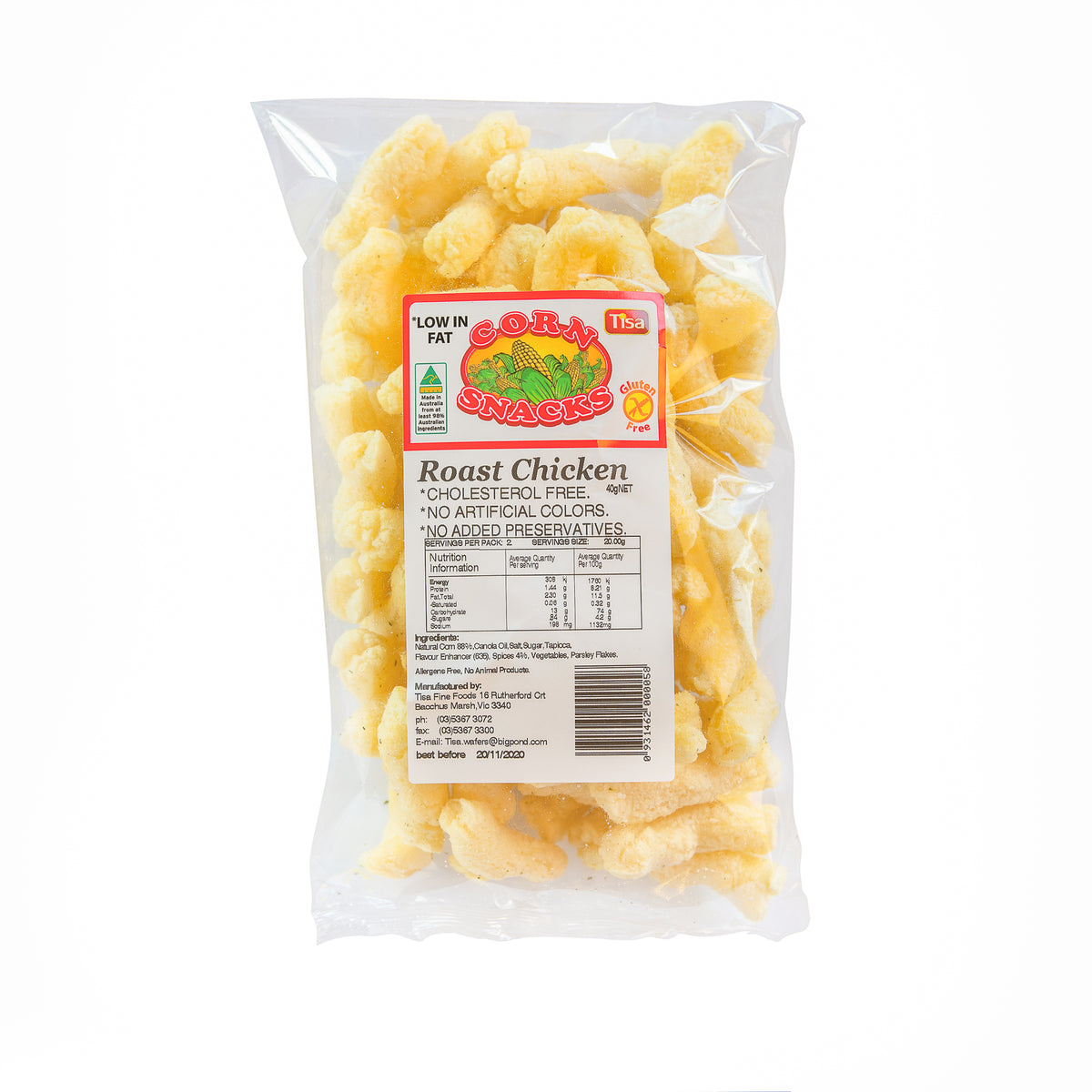 Tisa Corn Snacks 40G - Snacks | Oasis